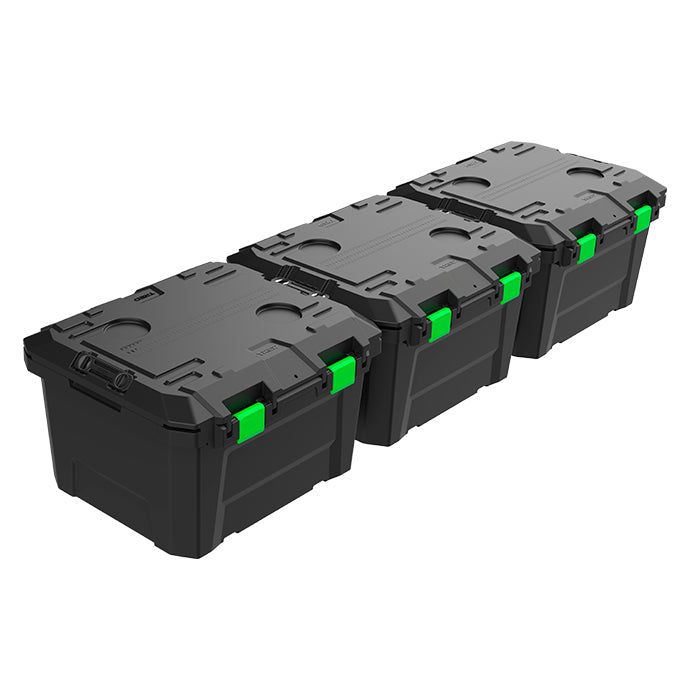 SET OF 3 TRED STORAGE BOXES 65L - BLACK $550.00 – Ramped up 4x4