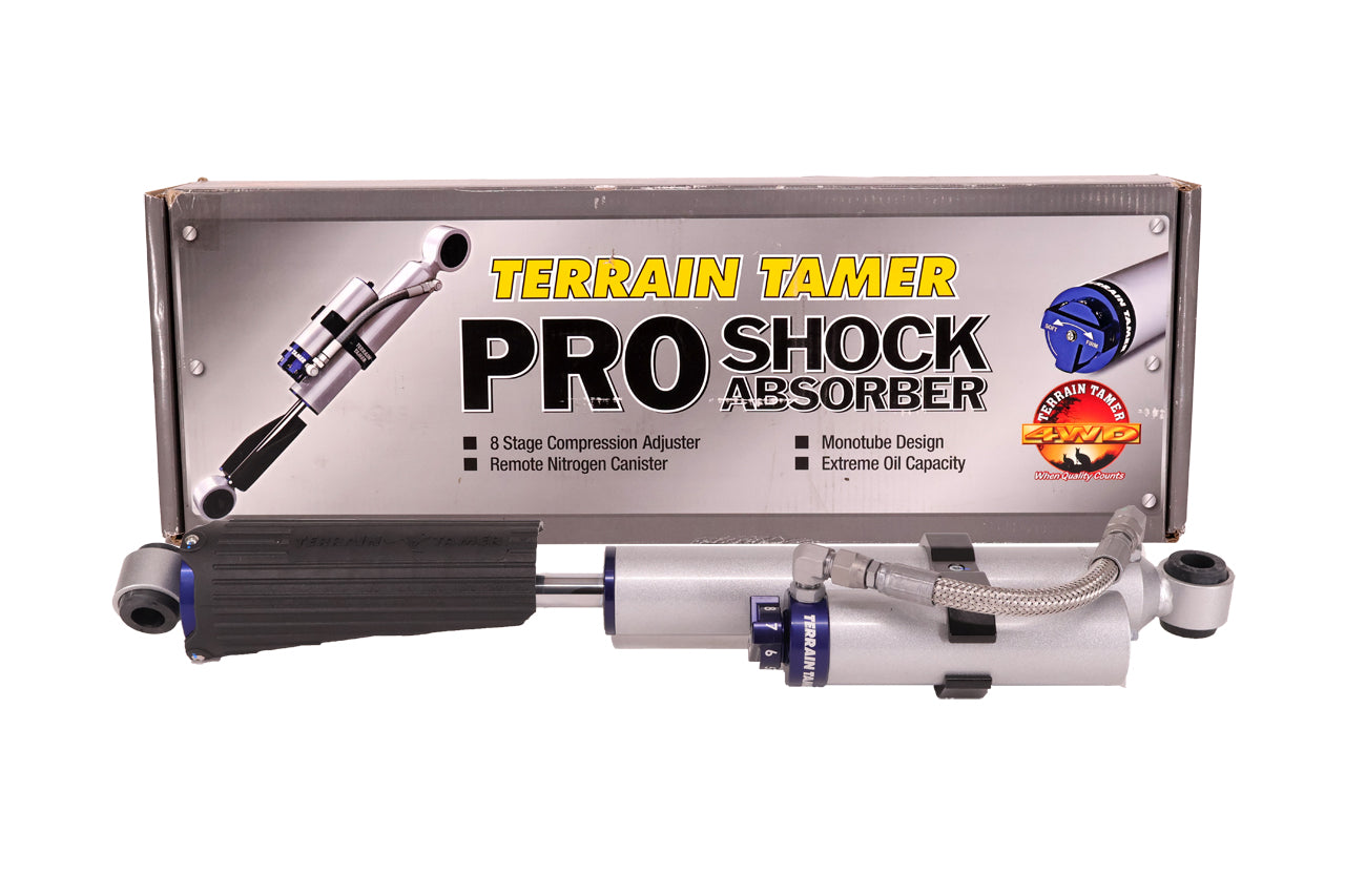 SHOCK ABSORBER REAR PAIR REMOTE RES 8 STAGE ADJUST 40MM LIFT - TPS0013 ...