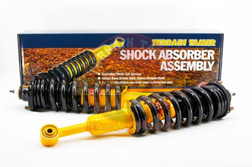 COIL OVER SHOCK ASSY PAIR RAISE 40MM TO 50KG WITH ALLOY BAR - KUN126 ...