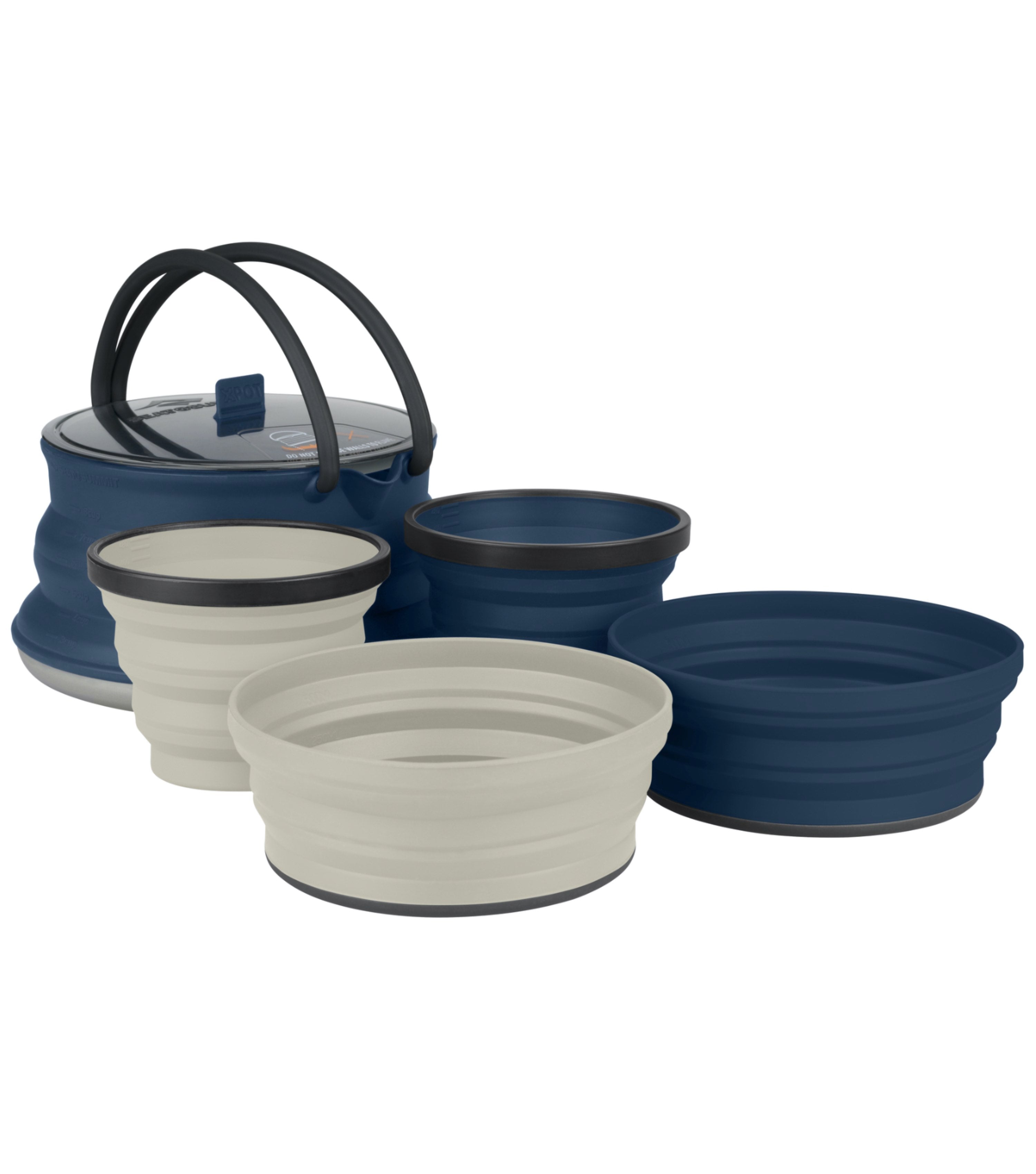Sea to Summit X-Set 12 - 2.2L X-Pot Collapsible Kettle, 2 X-Mugs, 2 X ...