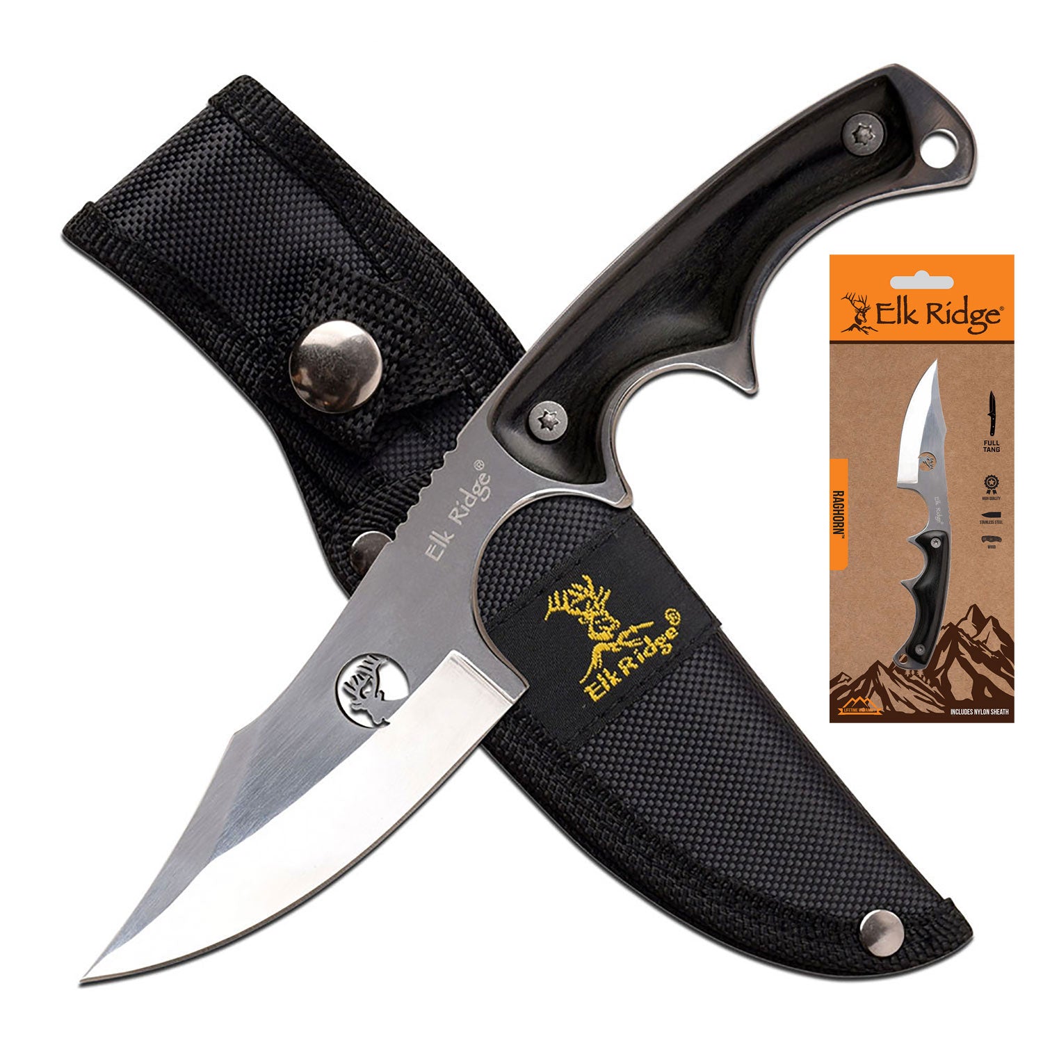Elk Ridge Raghorn Fixed Blade Knife – Ramped up 4x4