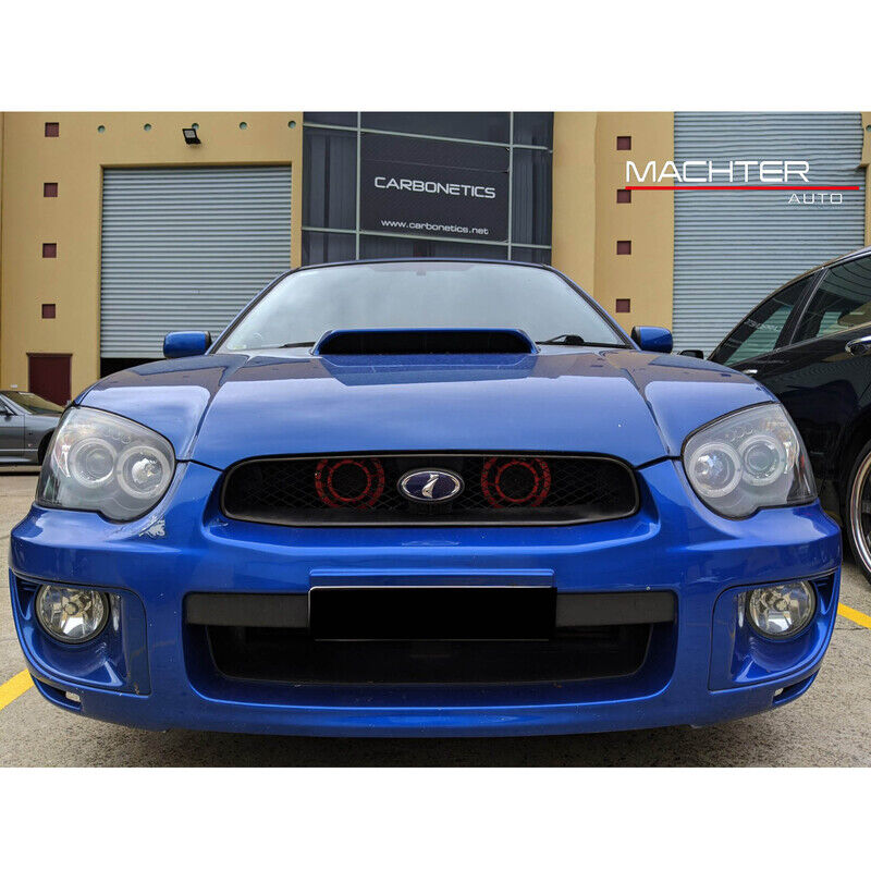 Black LED Angle Eyes Projector Headlights Fit For Subaru Impreza WRX R ...