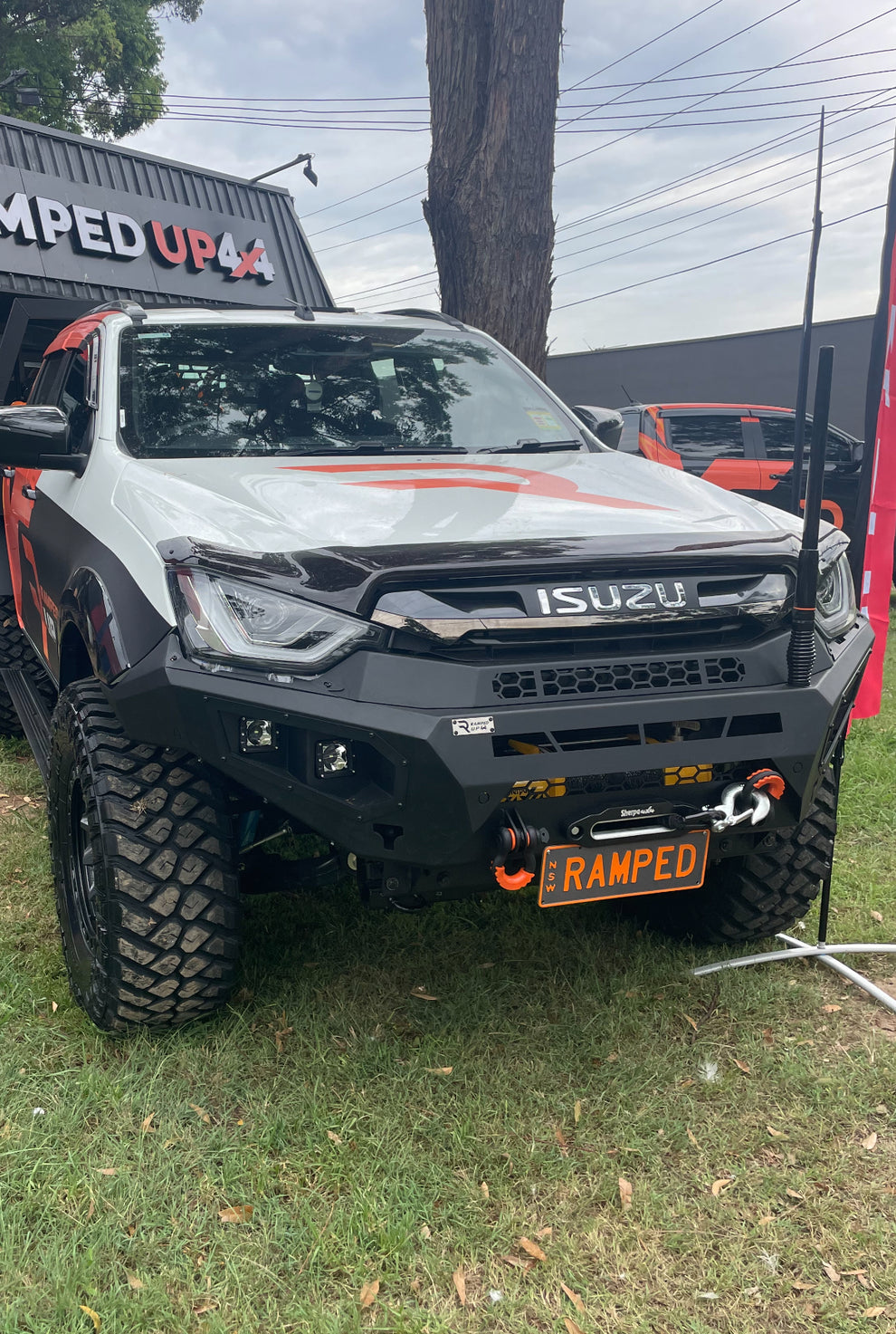 Ramped Up 2019-2023 ISUZU D-MAX Front bull bar ( Matte Black) – Ramped ...