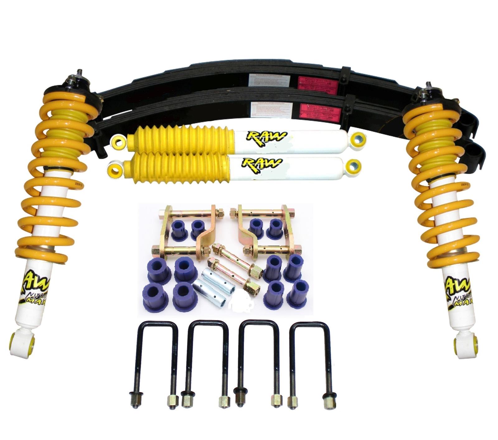 2 Inch 50mm RAW Nitro 4x4 Lift Kit to suit Nissan Navara D40 2005-2015 ...