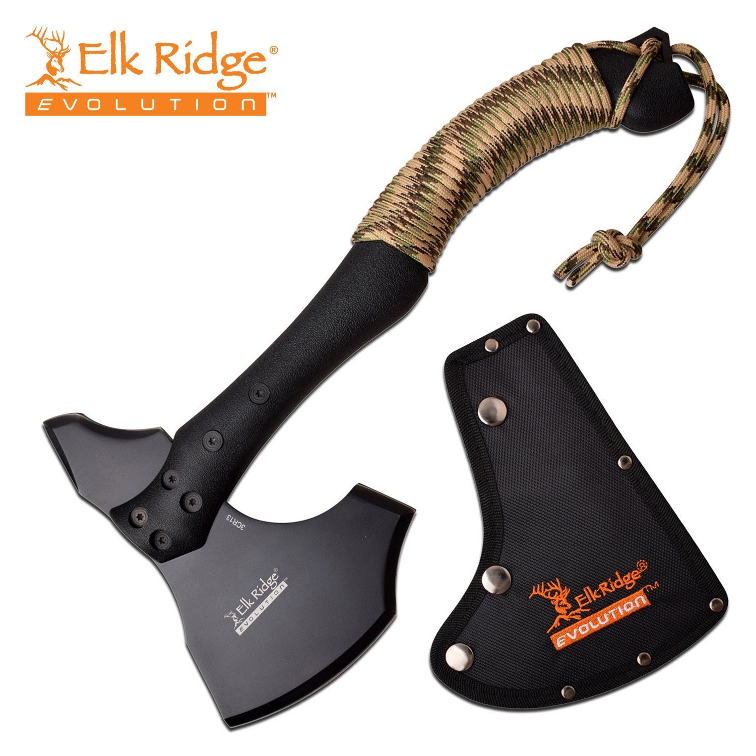 Elk Ridge Evolution Axe with Paracord Handle – Ramped up 4x4