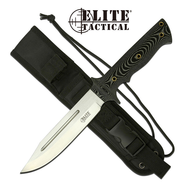 Elite Tactical Micarta Handle Knife – Ramped up 4x4