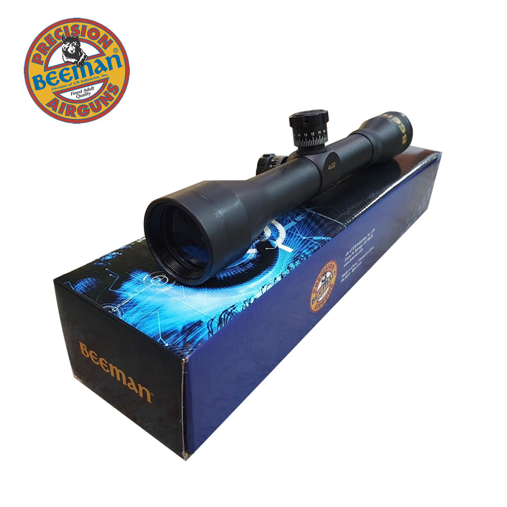 Beeman Air Rifle Scope w Mounts 4x32 – Ramped up 4x4