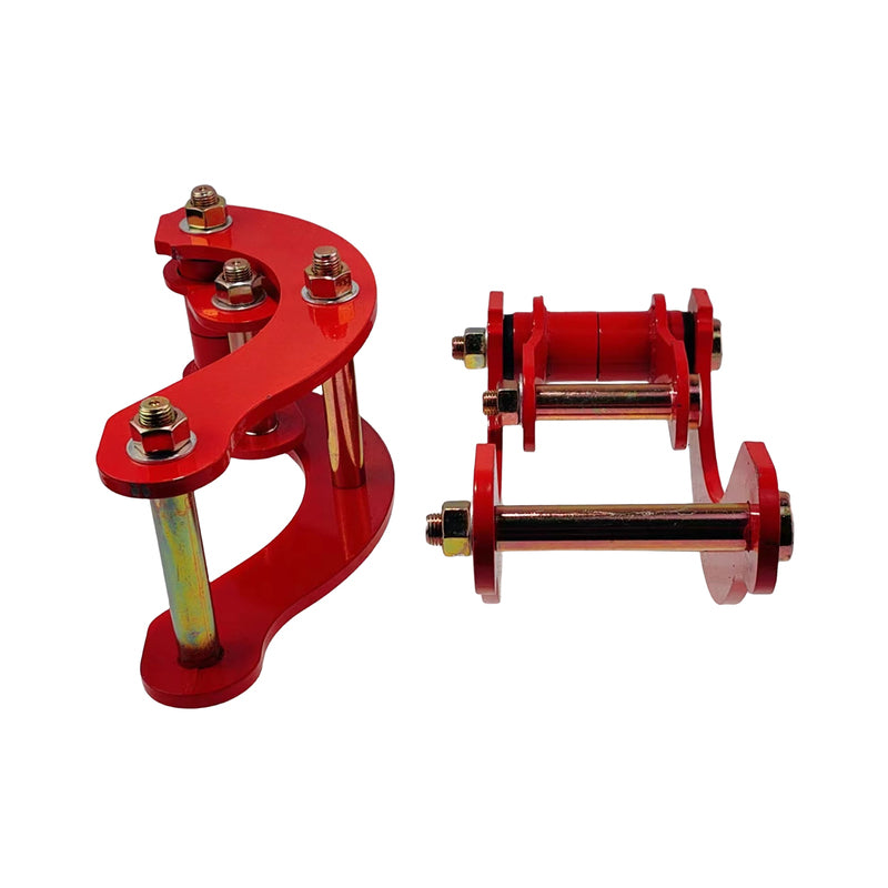 Rear Shackles - 2" Extended Soft-Ride (Additional 2" Lift to Vehicle ...