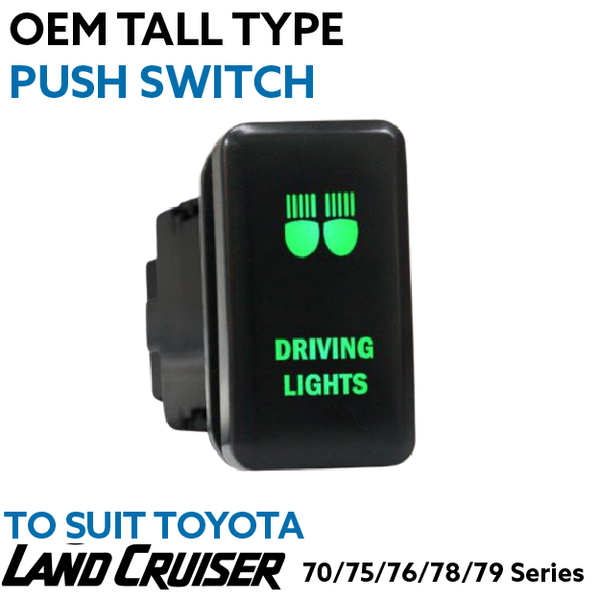 Tall Type Toyota Push Switch - Driving Lights – Ramped up 4x4