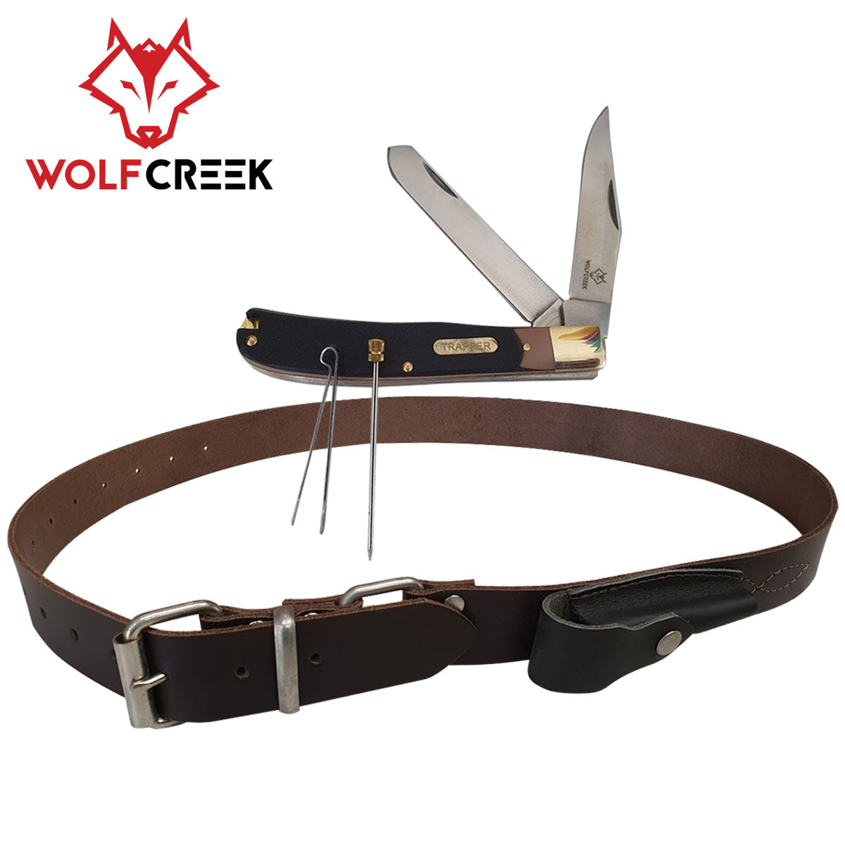 Leather Bushman's Belt with Trapper Knife – Ramped up 4x4