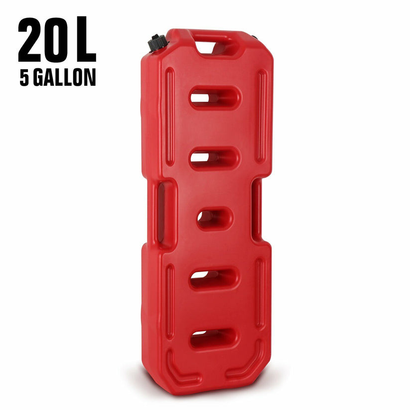Slim Plastic fuel Jerry Can 20L WITH 2X MOUNT LOCKS – Ramped up 4x4