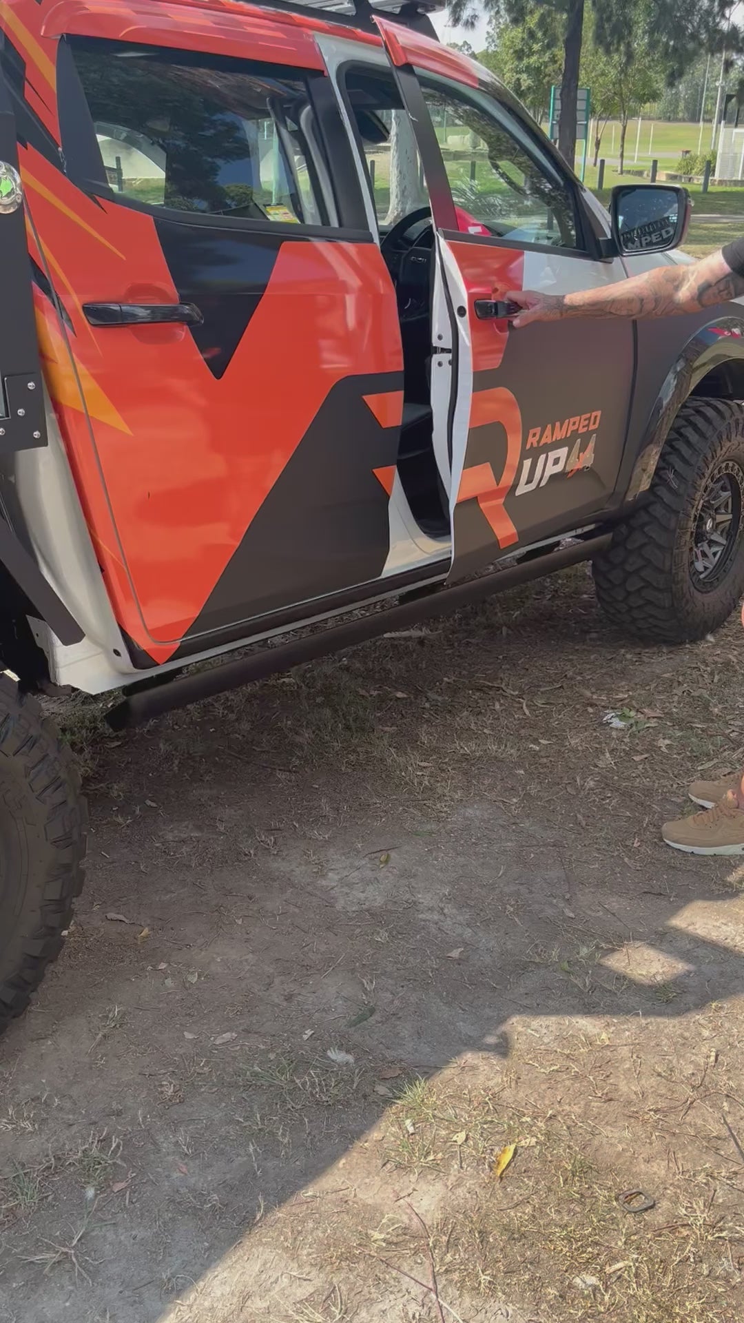 Ramped Up Power Boards Electric Side Steps for Ford Ranger px2 px3 201 ...