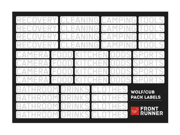 Wolf/Cub Pack Campsite Organizing Labels – Ramped up 4x4